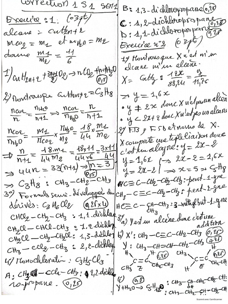 1S1 SP Corrigé 1 Sem1 2025 | PDF