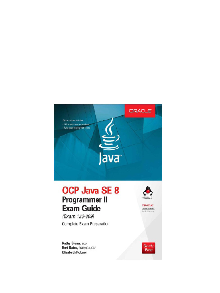 Ocp Java Se 8 Programmer Ii Exam Guide (Exam 1Z0-809) 7Th Edition Kathy Sierra - Ebook PDF ...