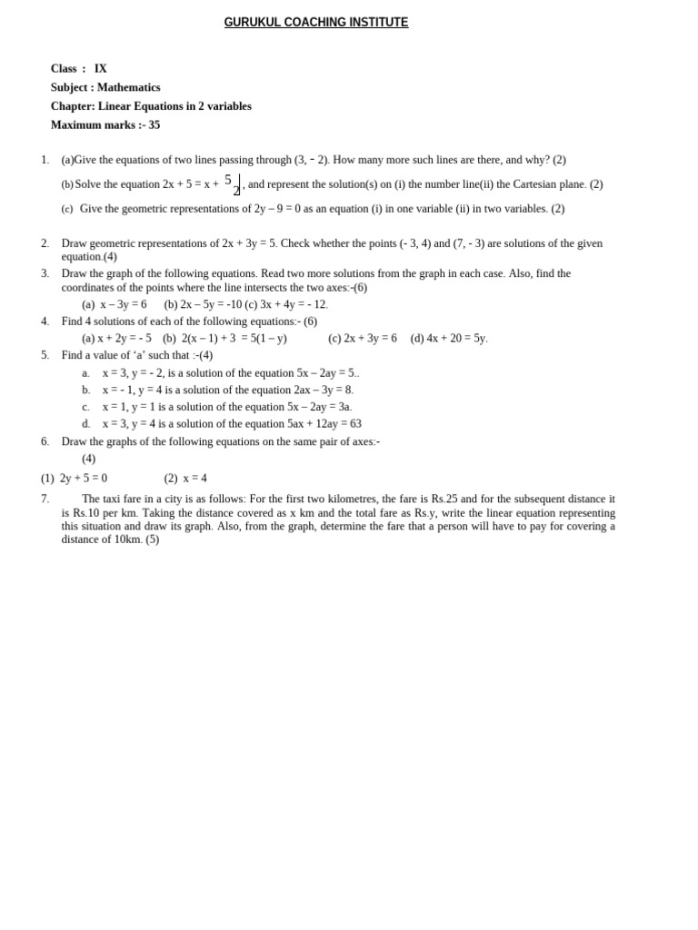 CBSE Class 9 Mathematics | PDF