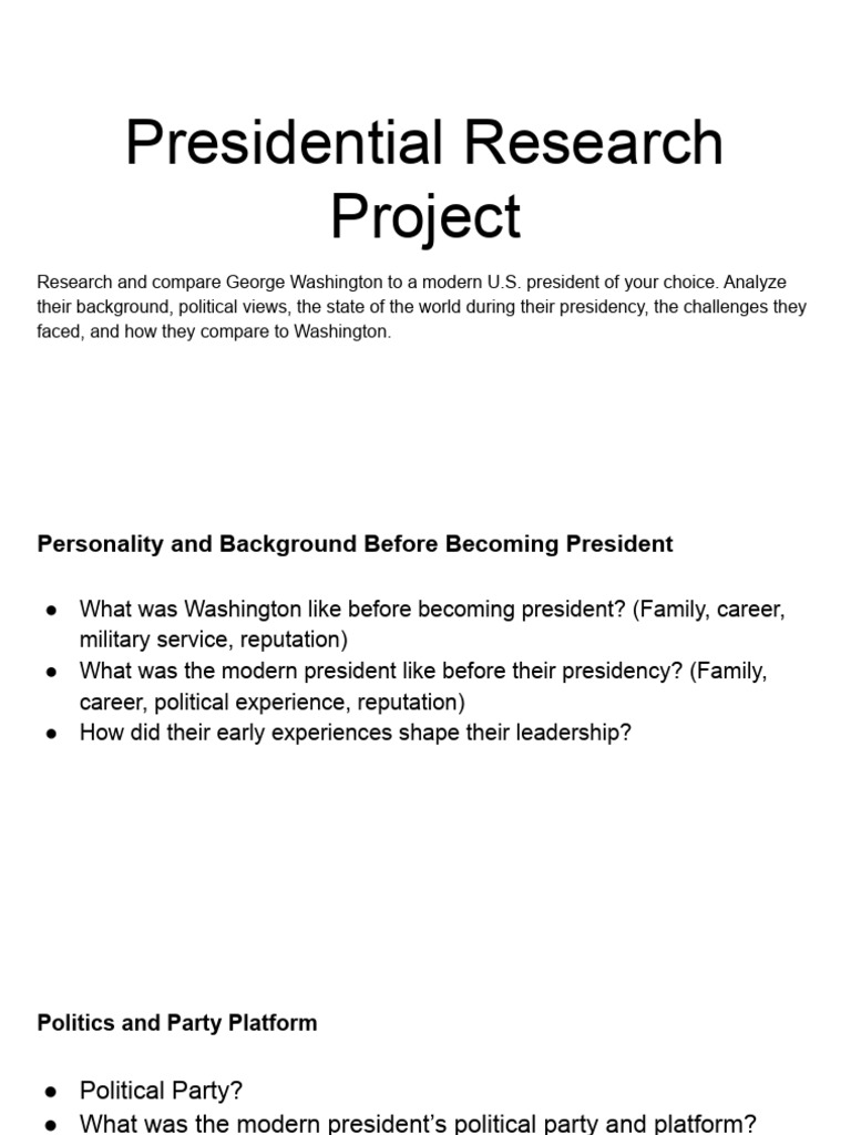Presidential+Research+Project | PDF