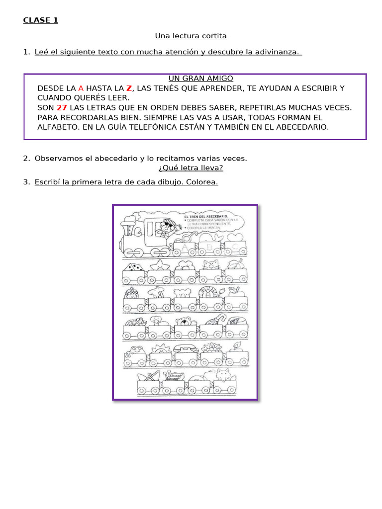 Abecedario y Sustantivos en Clases | PDF | Sustantivo | Alfabeto