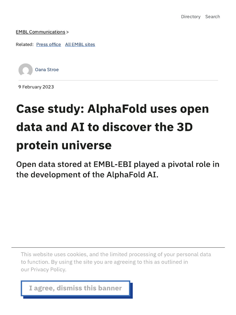 Case Study - AlphaFold Uses Open Data An.. | PDF