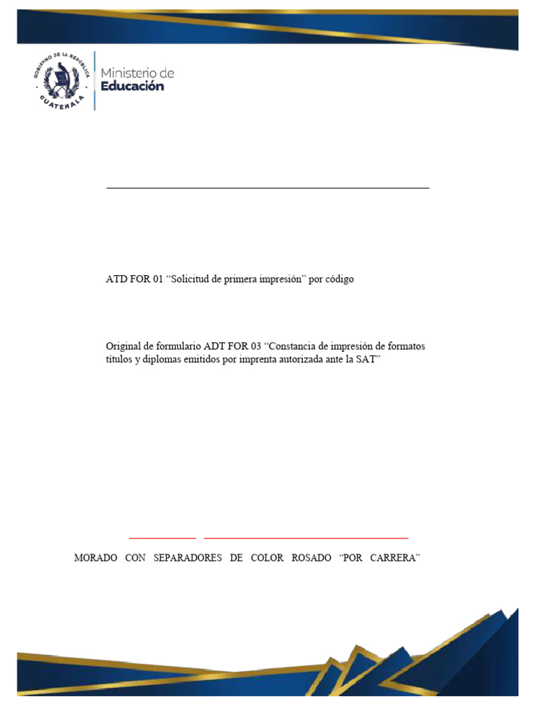 Requisitos para Impresión de Títulos 2024 | PDF