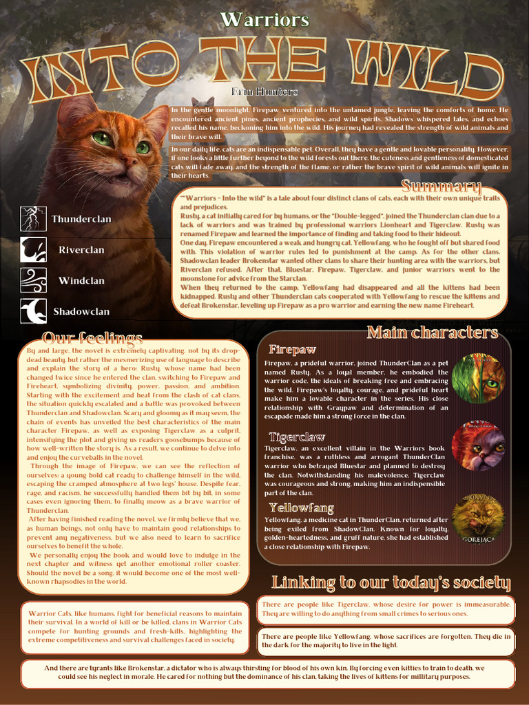Warrior Cats: Into the Wild Summary | PDF