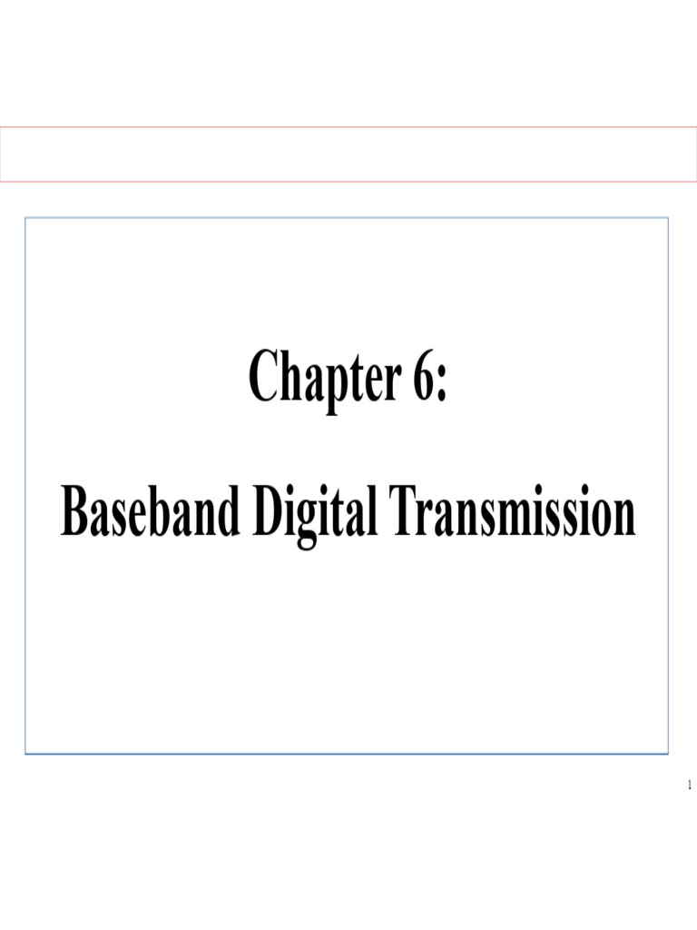 5 Baseband Transmission Pdf Sampling Signal Processing Bandwidth Signal Processing
