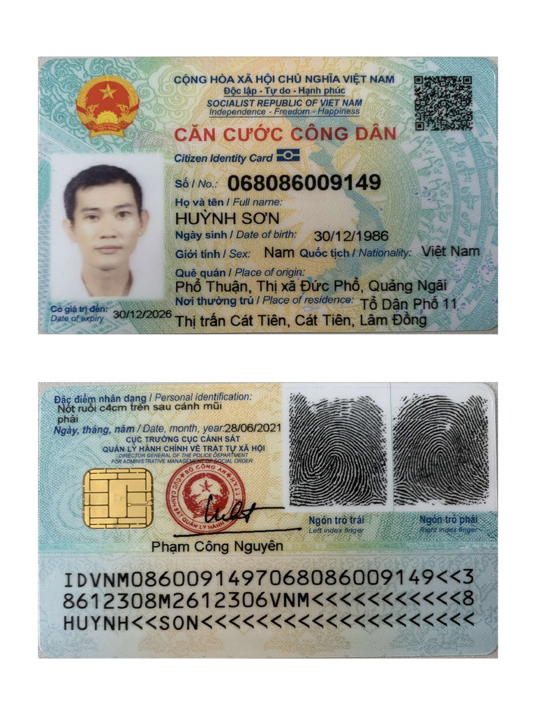 CCCD Hu NH Sơn | PDF