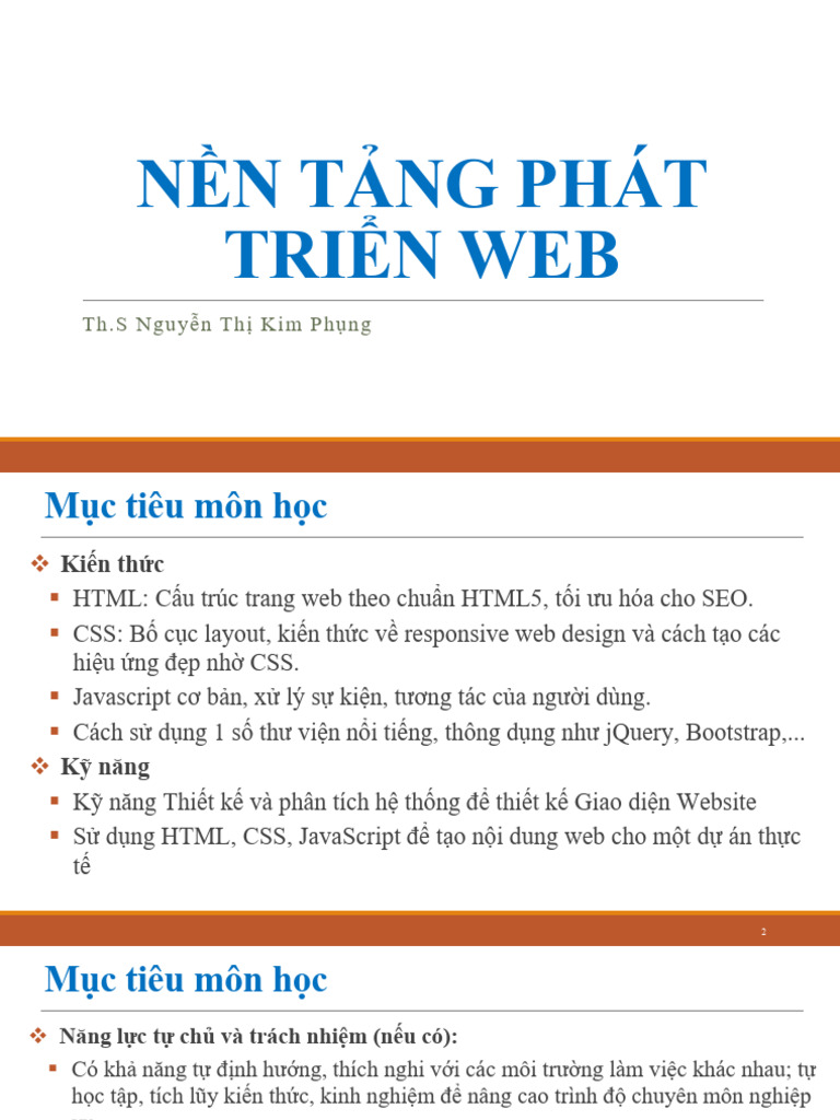 Lap Trinh Web_GioiThieu_Chuong01 | PDF
