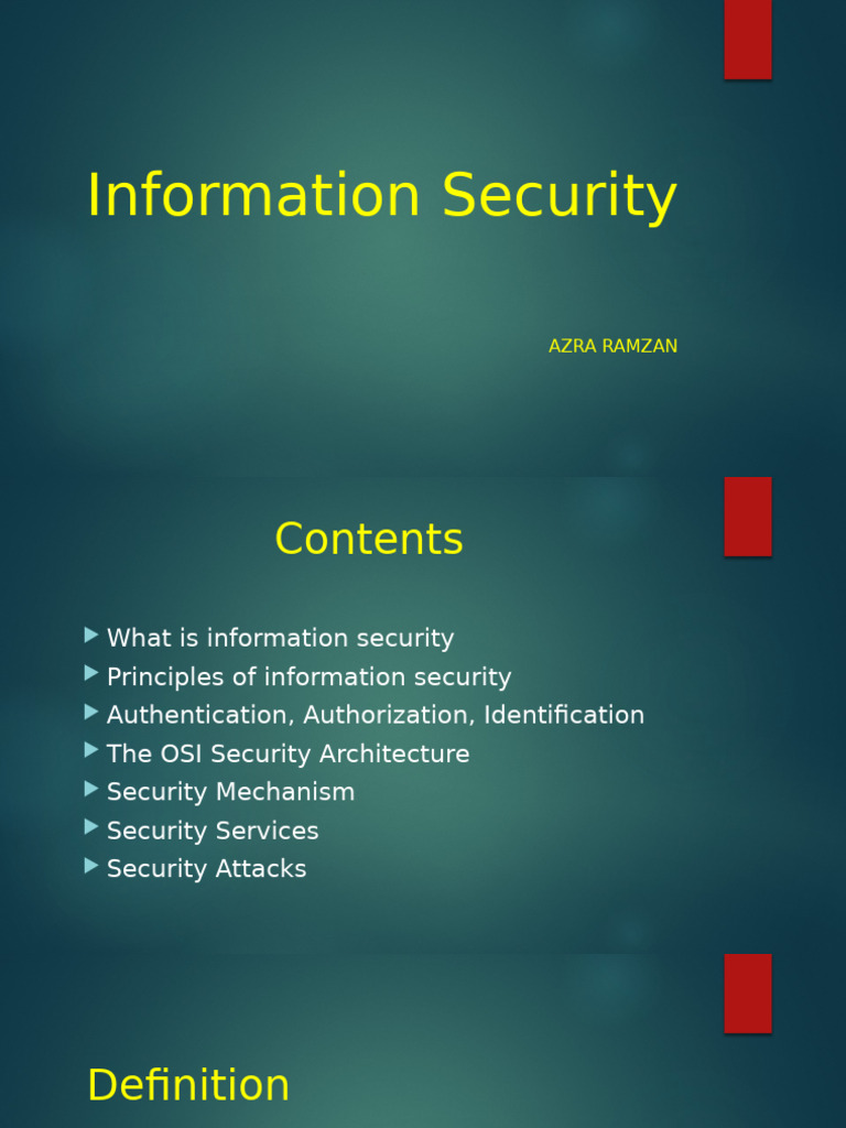 Updated Information Security Intro First Slide | PDF | Information ...