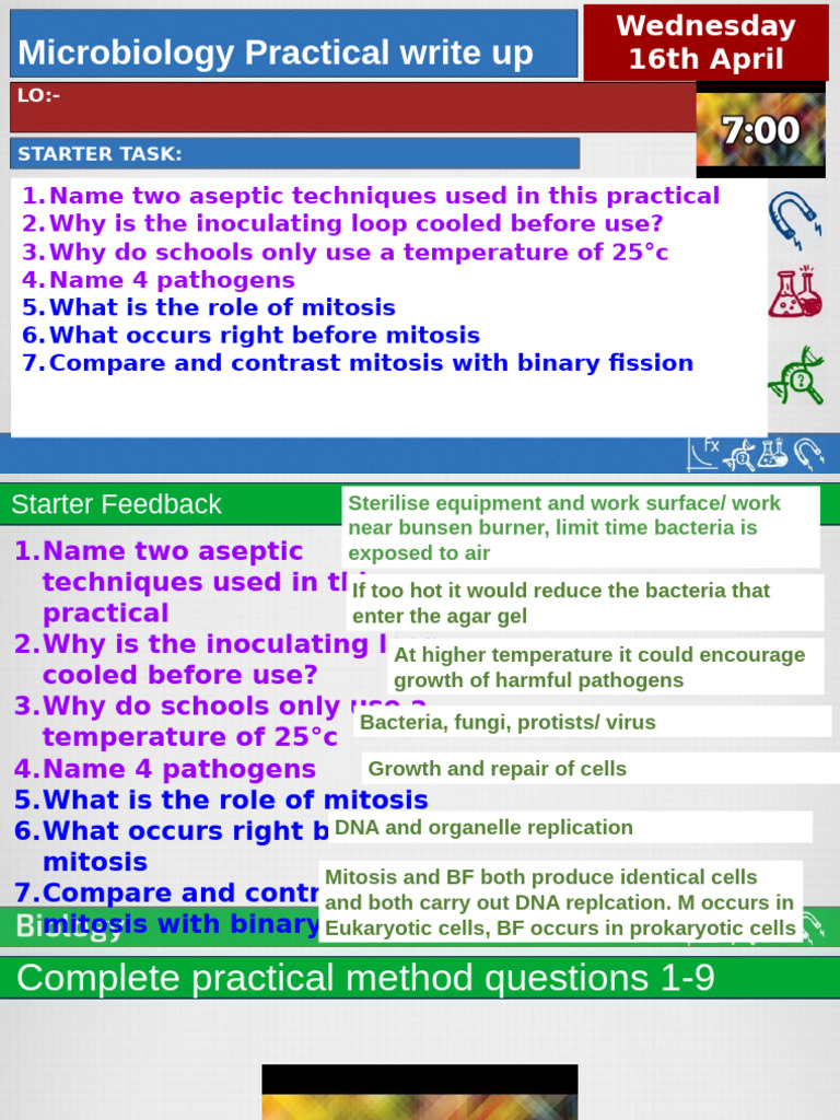 2b. Microbiology Required Practical 1 | PDF | Malaria | Bacteria
