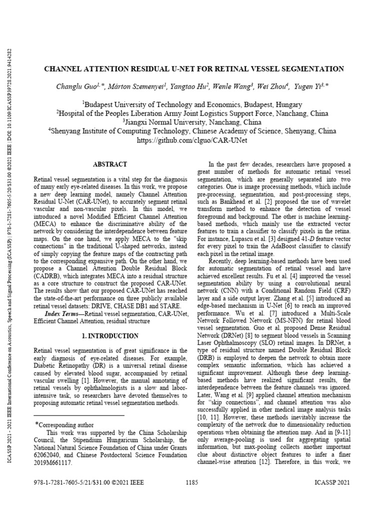 Channel_Attention_Residual_U-Net_for_Retinal_Vessel_Segmentation | PDF | Image Segmentation ...