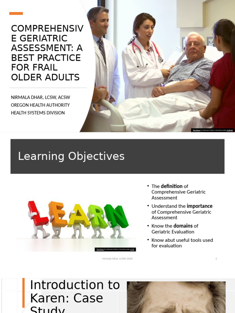 10.13.20 Comprehensive Geriatric Assessment | PDF | Geriatrics | Dementia