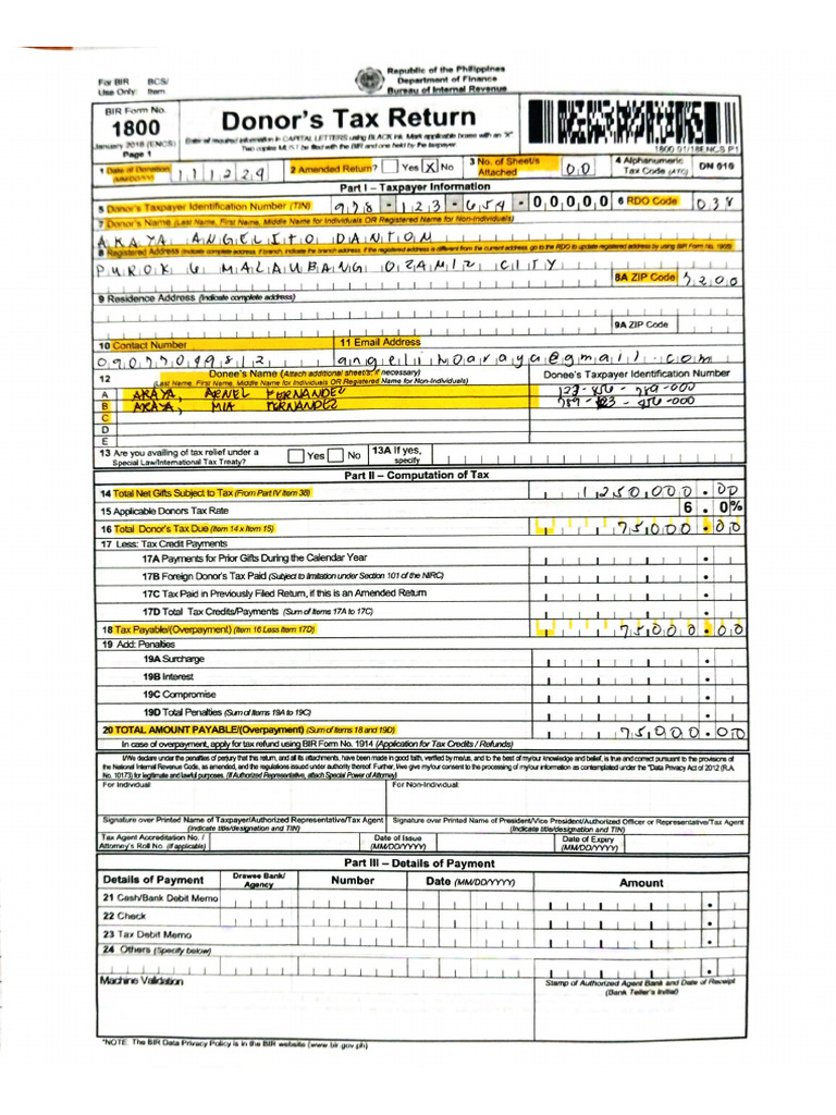 Enrich Form 1800 | PDF