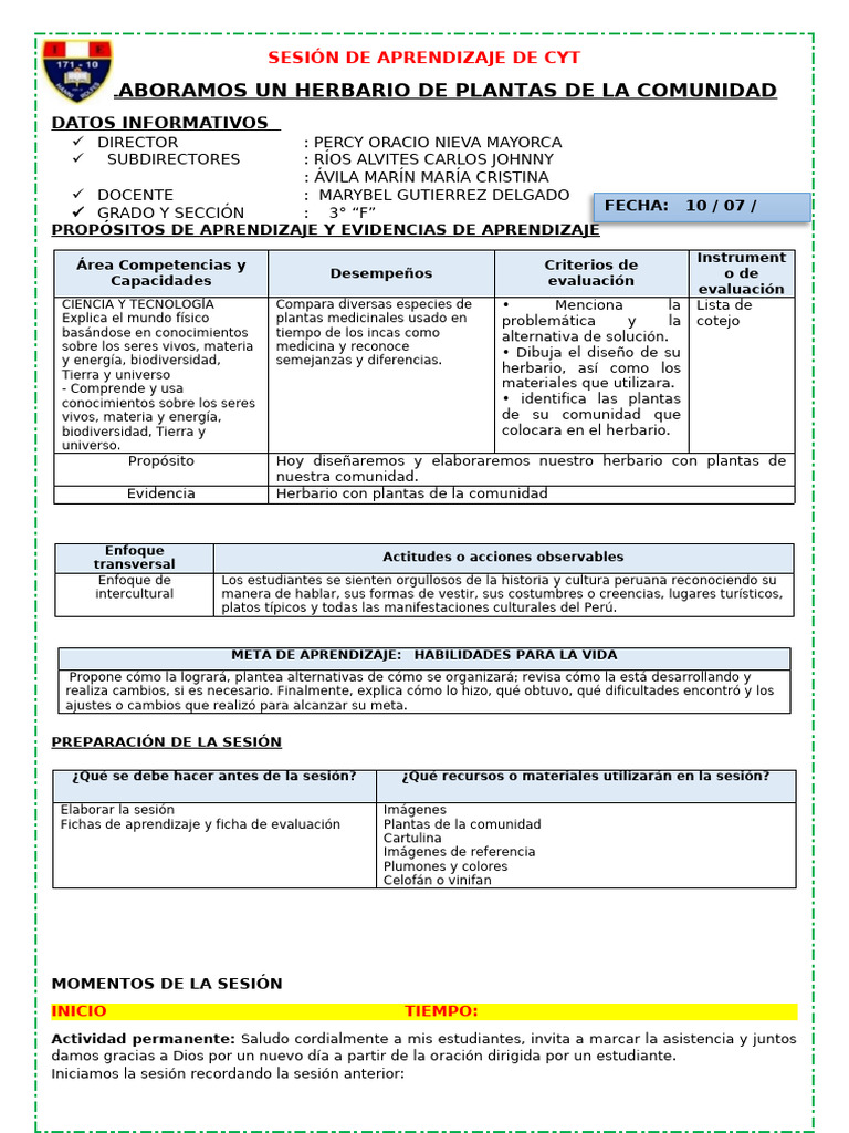 3° SES CYT 10 DE JULIO | PDF | Hipótesis | Aprendizaje