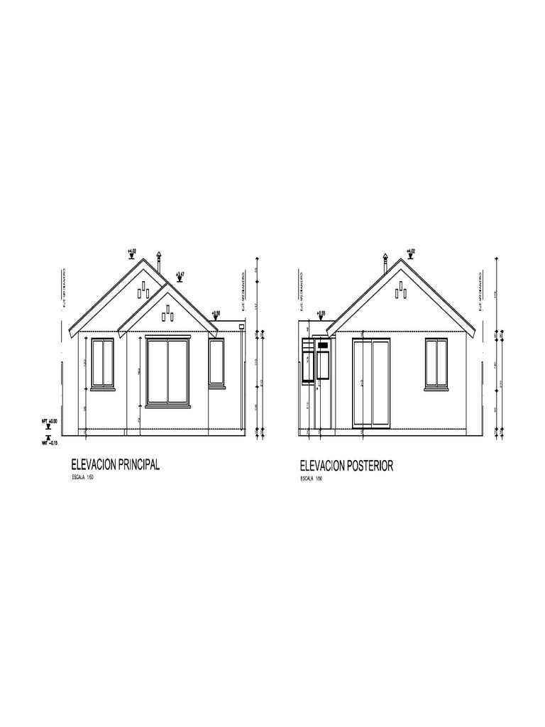 Casa A Elevaciones 1 | PDF