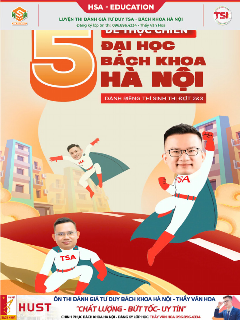 Đề Thi Tsa-bkhn Số 01 | PDF