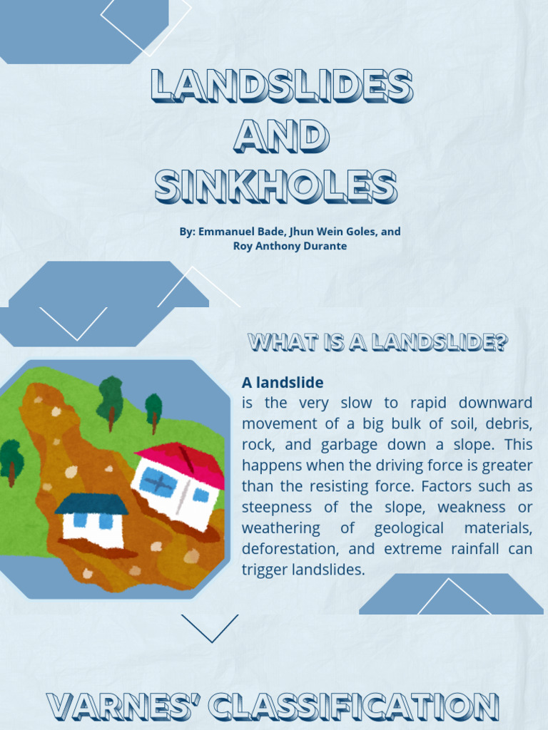 Landslides and Sinkholes | PDF | Landslide | Sinkhole