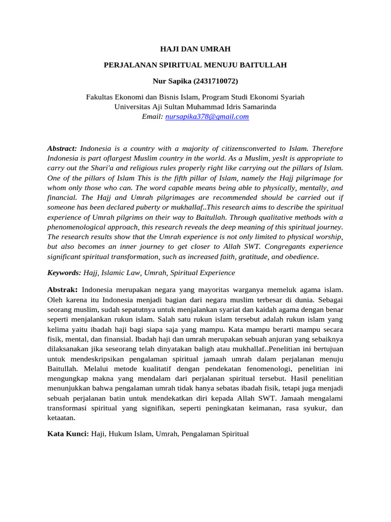 Haji Dan Umrah | PDF