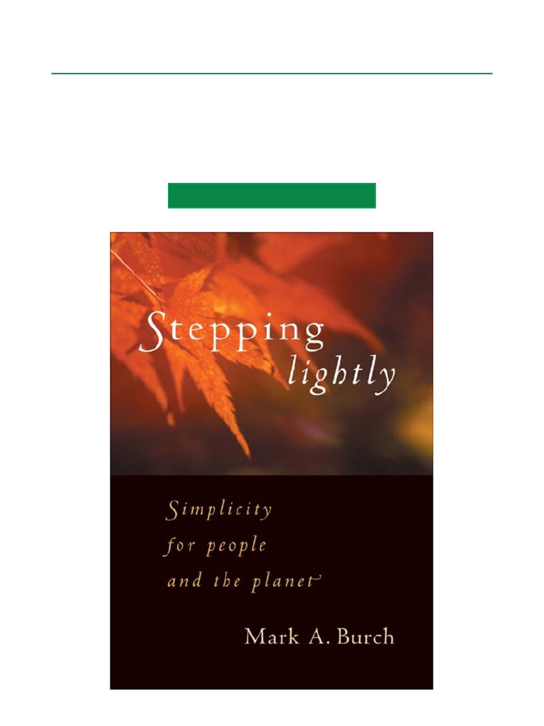 Stepping Lightly Simplicity For People and The Planet High-Quality ...