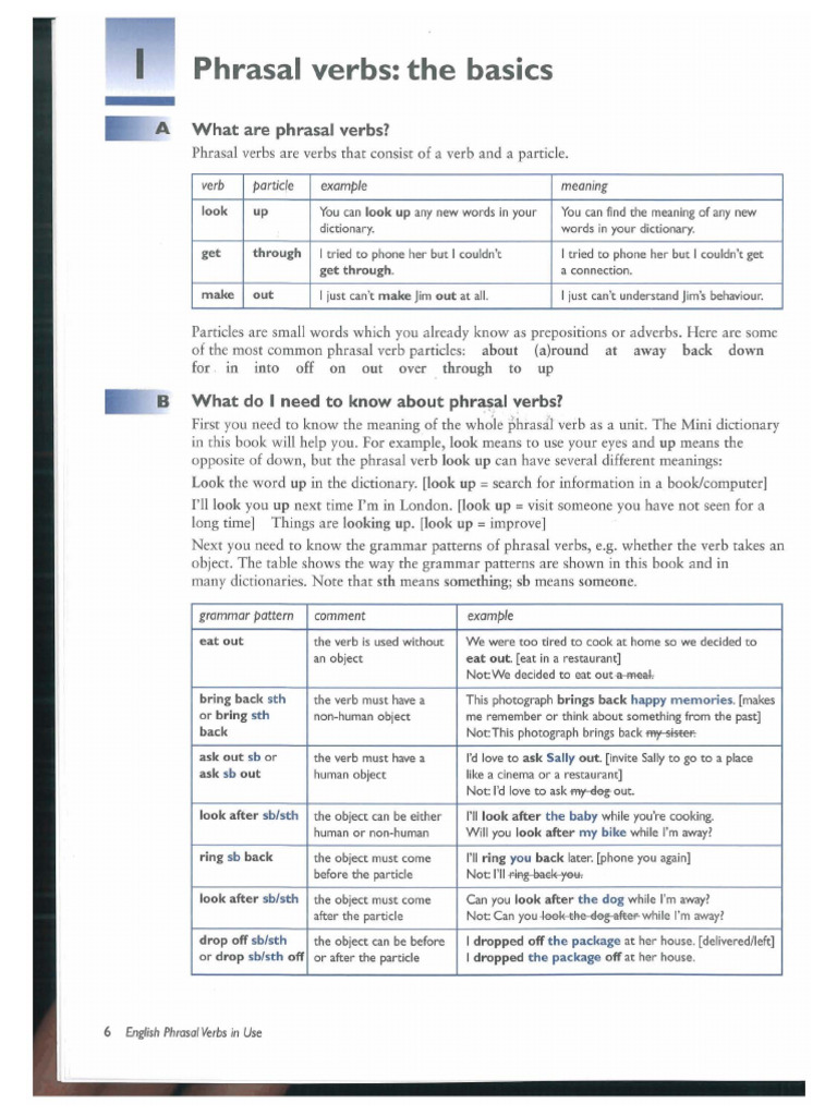 700 Phrasal Verb Basics | PDF | Verb | Morphology