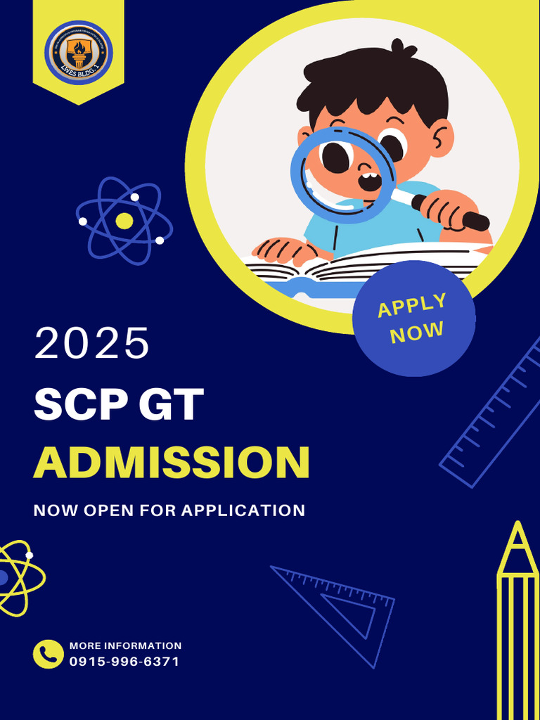 SCP GT Admission Guidelines - Sy 2025-2026 | PDF | University And ...