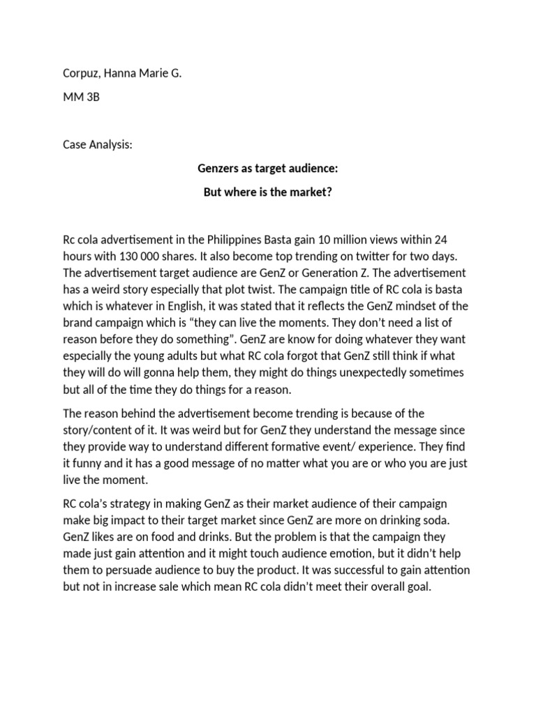 Case Analysis Draft | PDF