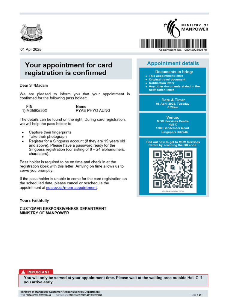 Appointment Letter | PDF | Authentication | Access Control