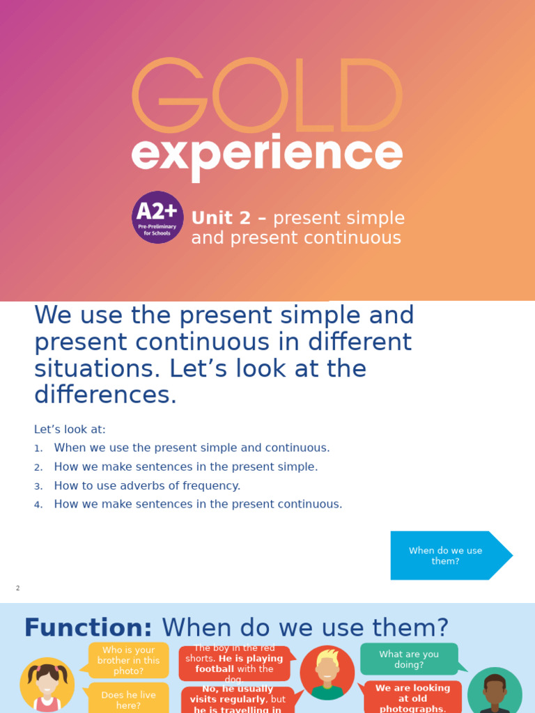 Presente Simple vs Presente Continuo. Grammar | PDF | Adverb | Verb