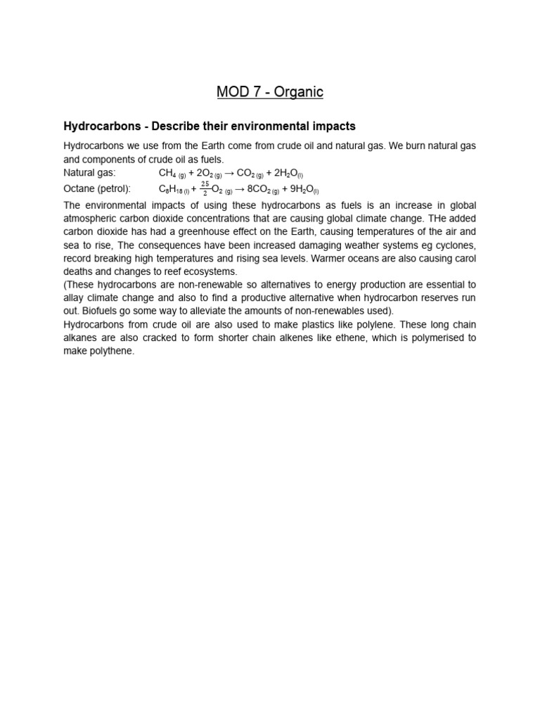 Chemistry HSC Study Notes | PDF