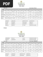Bcom Timetable 2025 | PDF