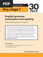 2025 Key Stage 2 Spelling Test Guide | PDF
