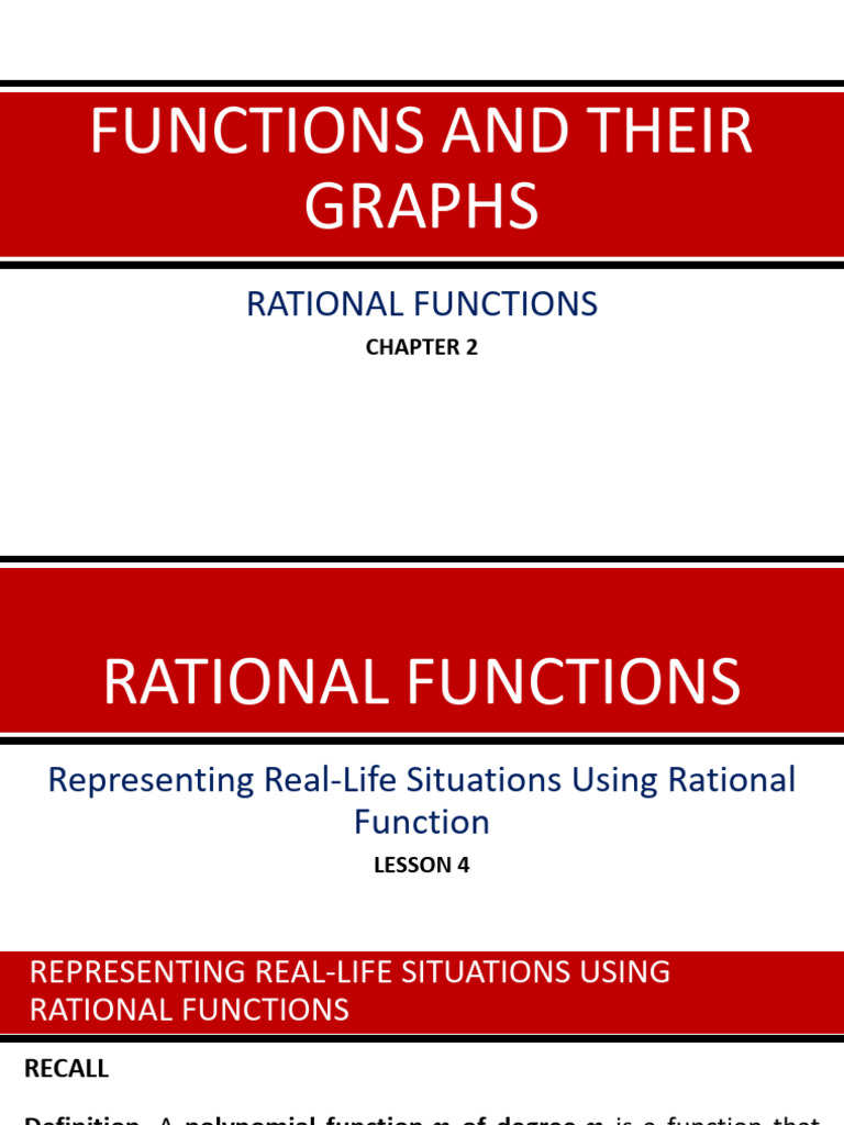 Rational Function Sy 2023 2024 1st Part | PDF | Equations | Function (Mathematics)