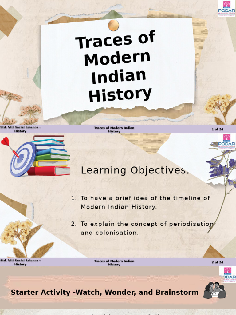 Modern Indian History Overview for Class 8 | PDF