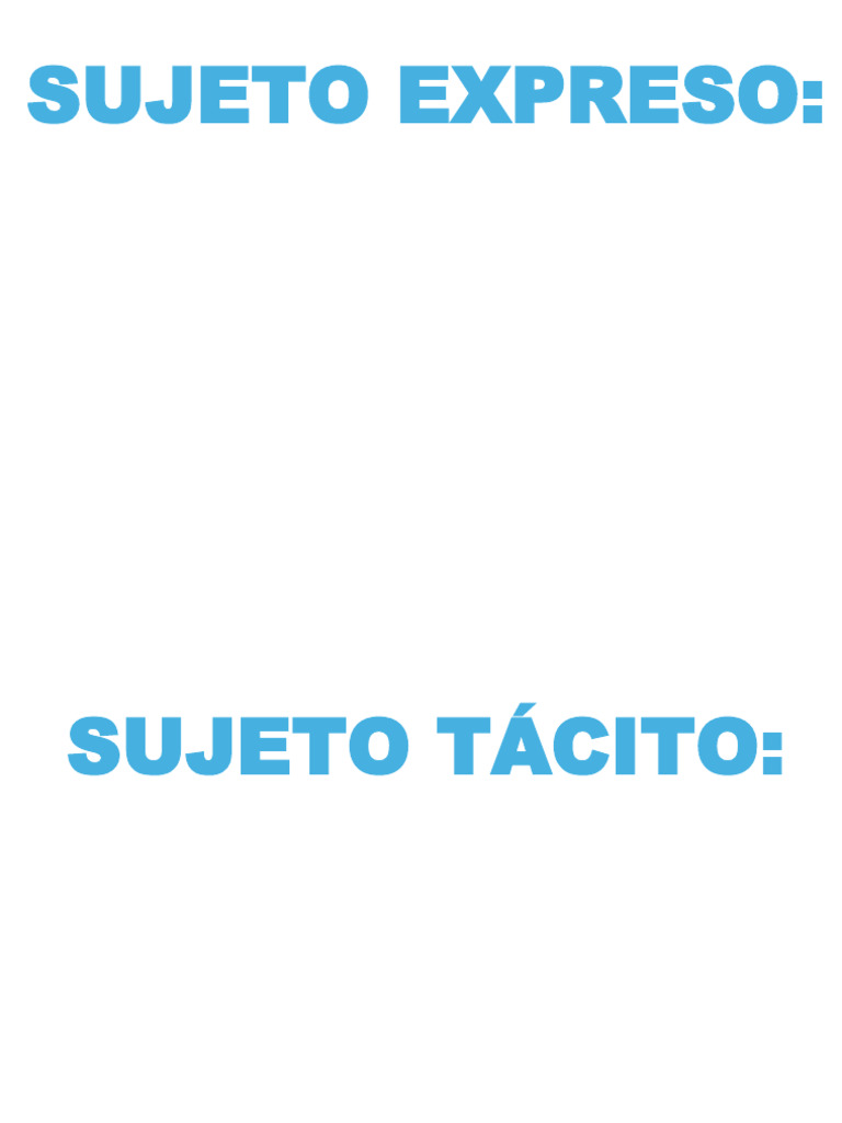 Tipos de Sujeto | PDF