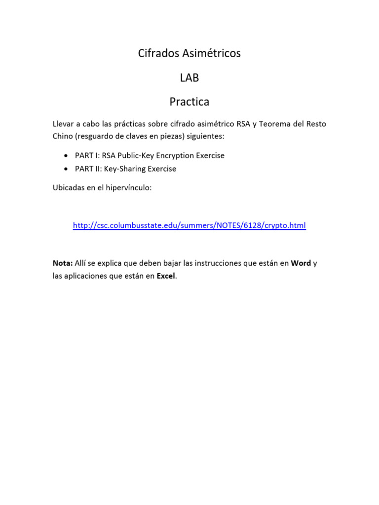 Capitulo 4 - Lab Explicacion Cifrado Asimetrico | PDF