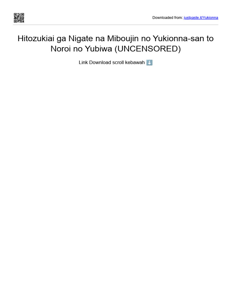 Yukionna Justpasteit | PDF