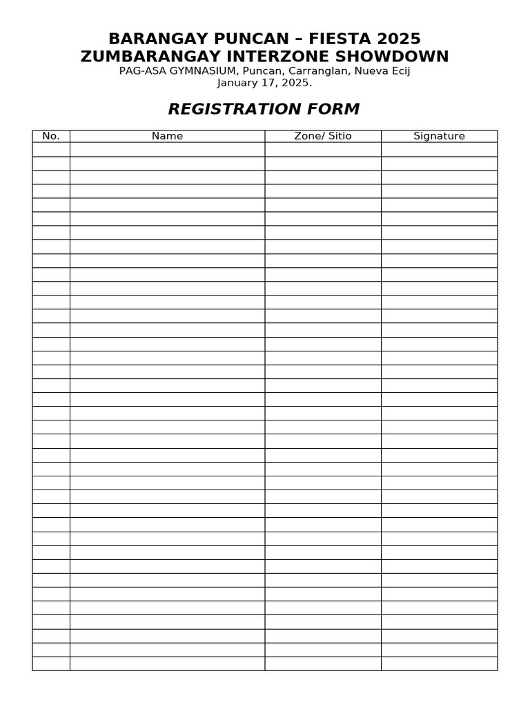 Barangay Puncan Registration | PDF