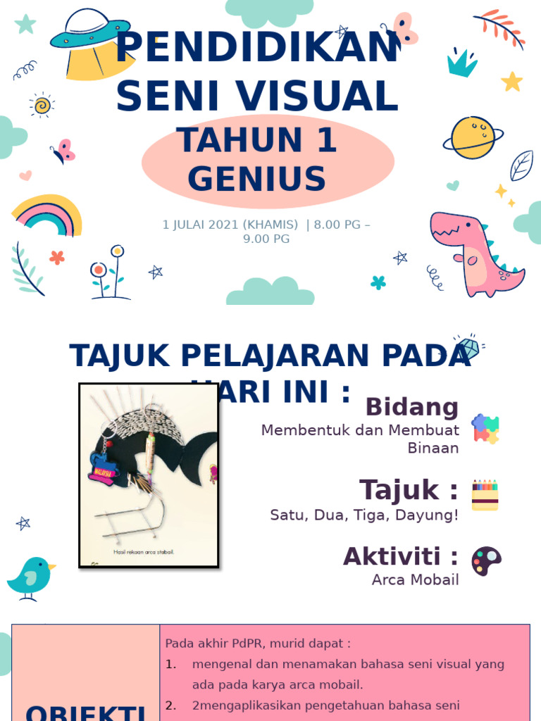 Arca Mobail untuk Pendidikan Seni Tahun 1 | PDF