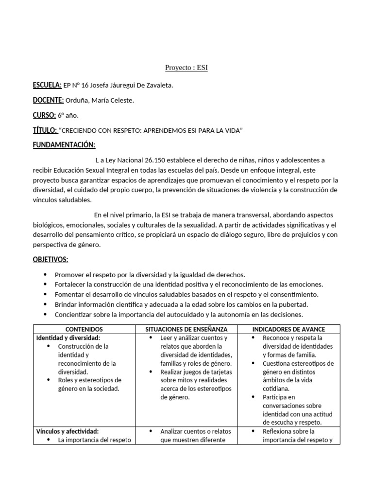 Proyecto de Esi 2025 | PDF | Psicología Social