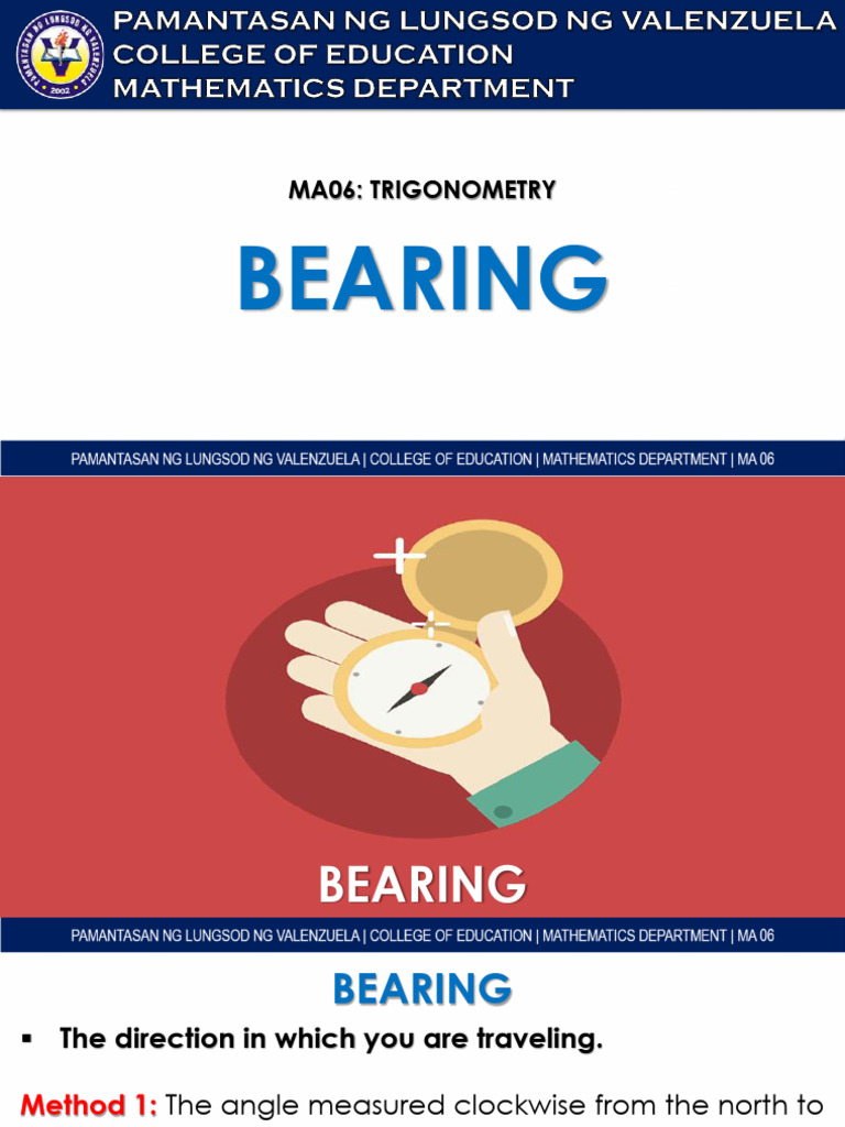 MA 06 4.2 Bearing and 5.1 Trigonometric Identities | PDF | Trigonometry ...