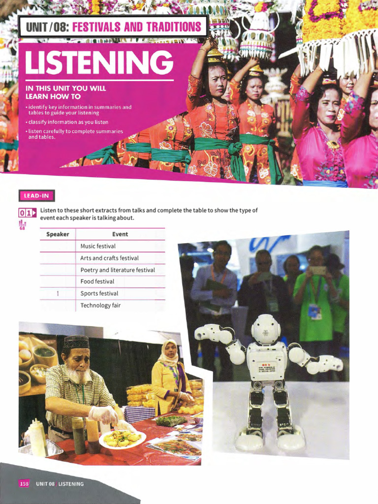 Festival Listening Test Overview | PDF | Word | Adverb