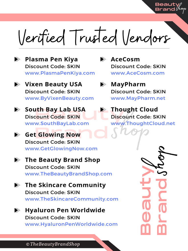 Verified Trusted Vendors List | PDF
