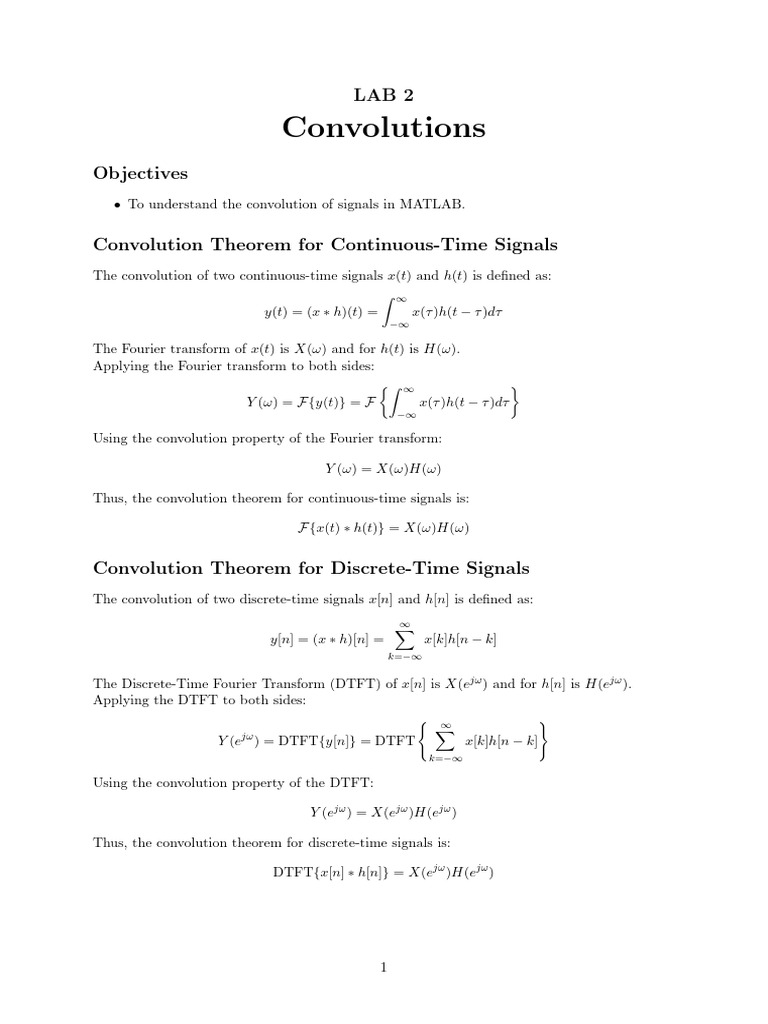 Convolution | PDF | Convolution | Digital Signal Processing