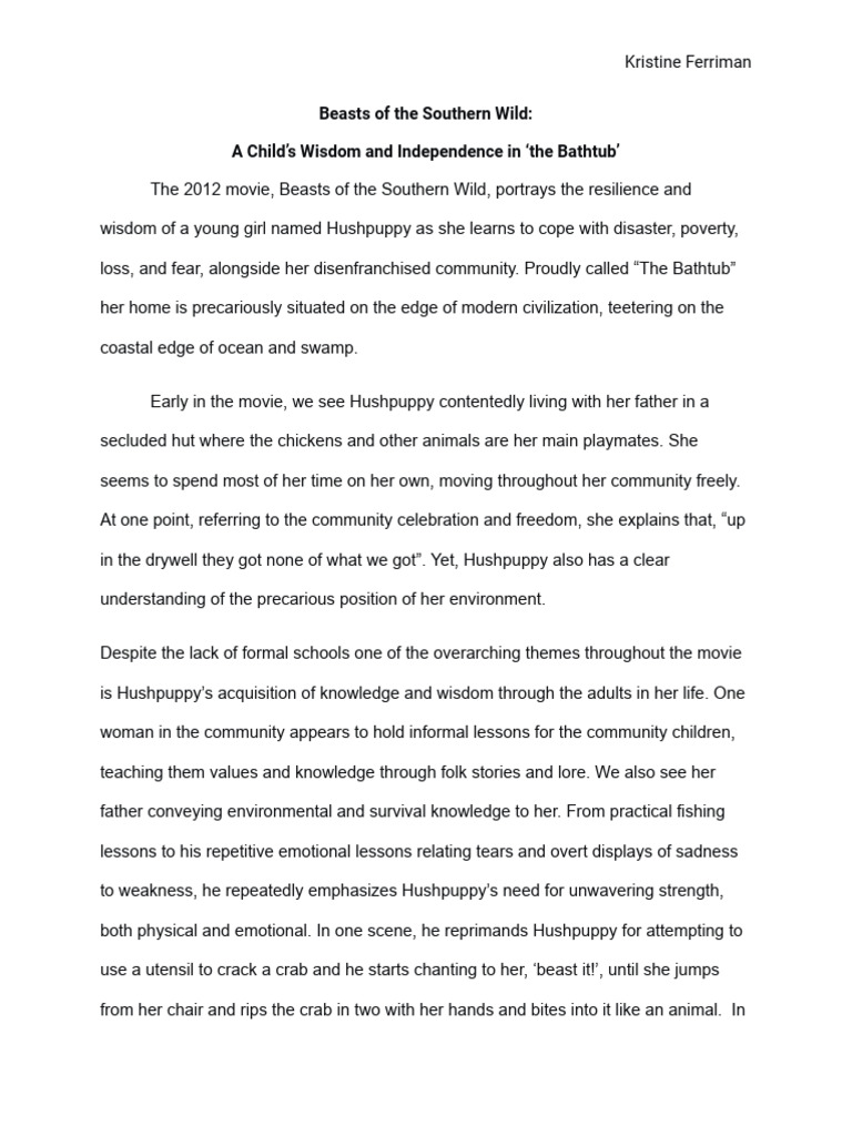 Beasts of The Southern Wild | PDF | Infants | Human Life Stages