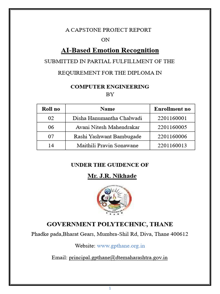 Capstone Project Report CO6I | PDF | Artificial Intelligence | Intelligence (AI) & Semantics