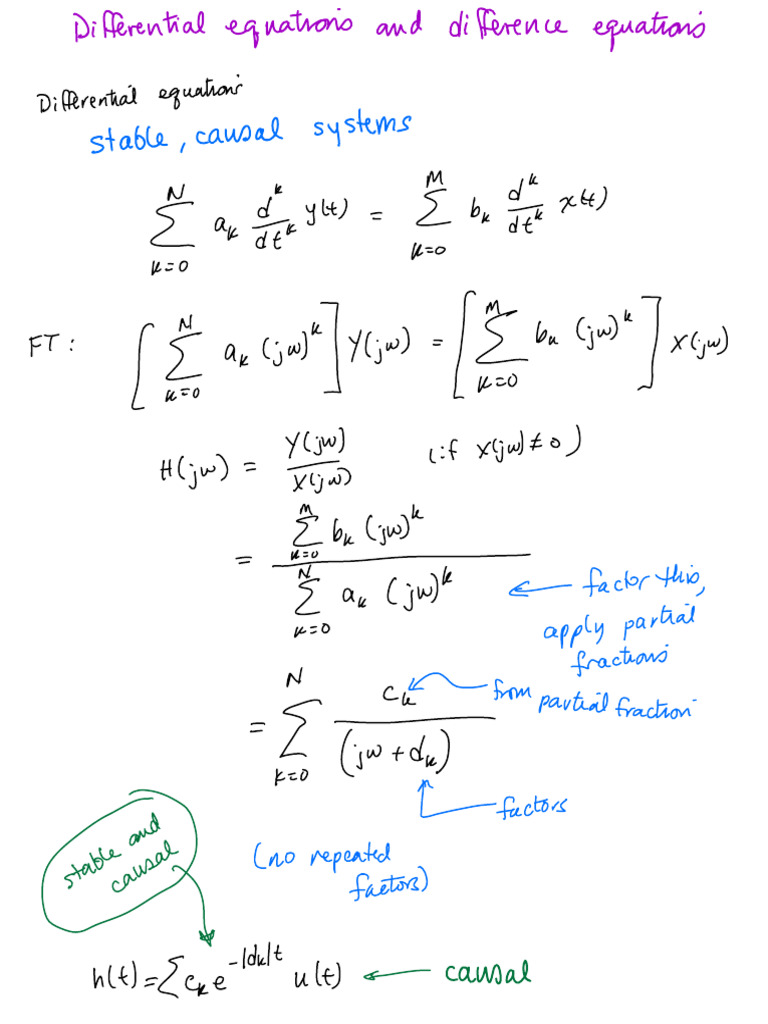 W13.4 Diffential and Difference Equations | PDF | Algebra ...