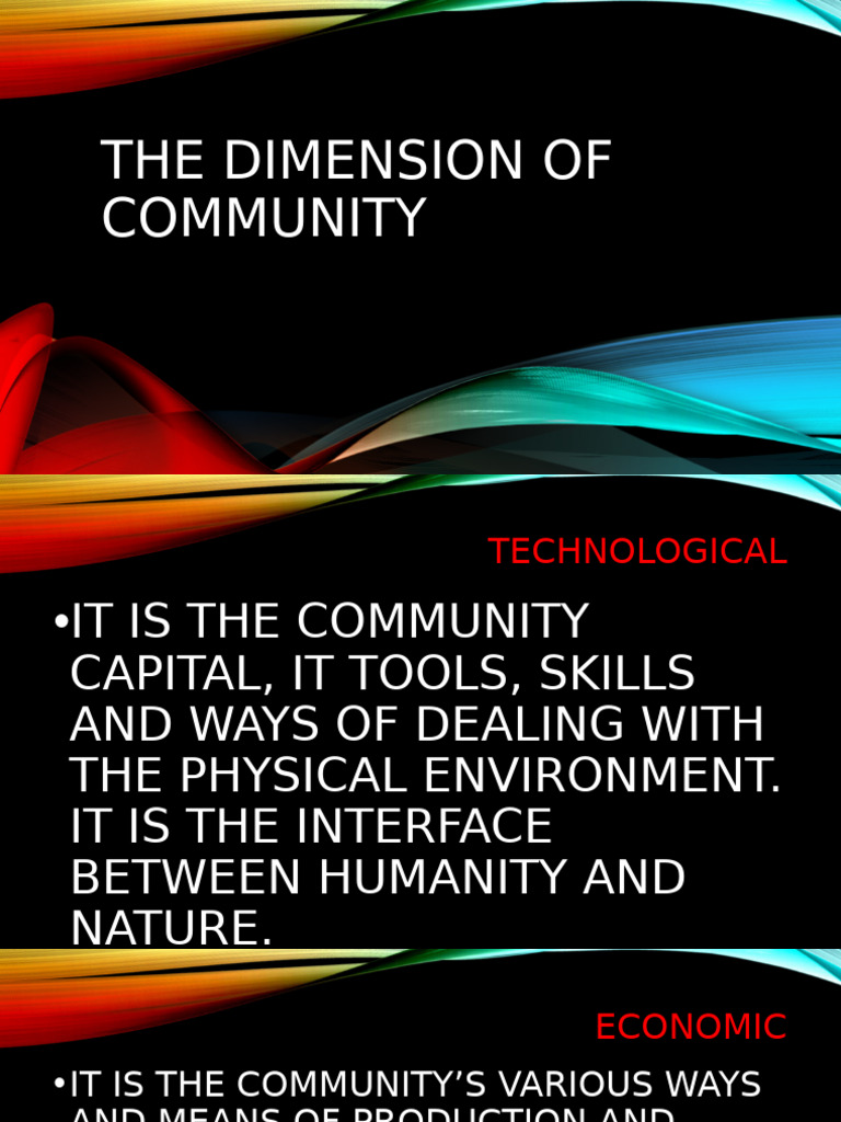 The Dimension of Community | PDF