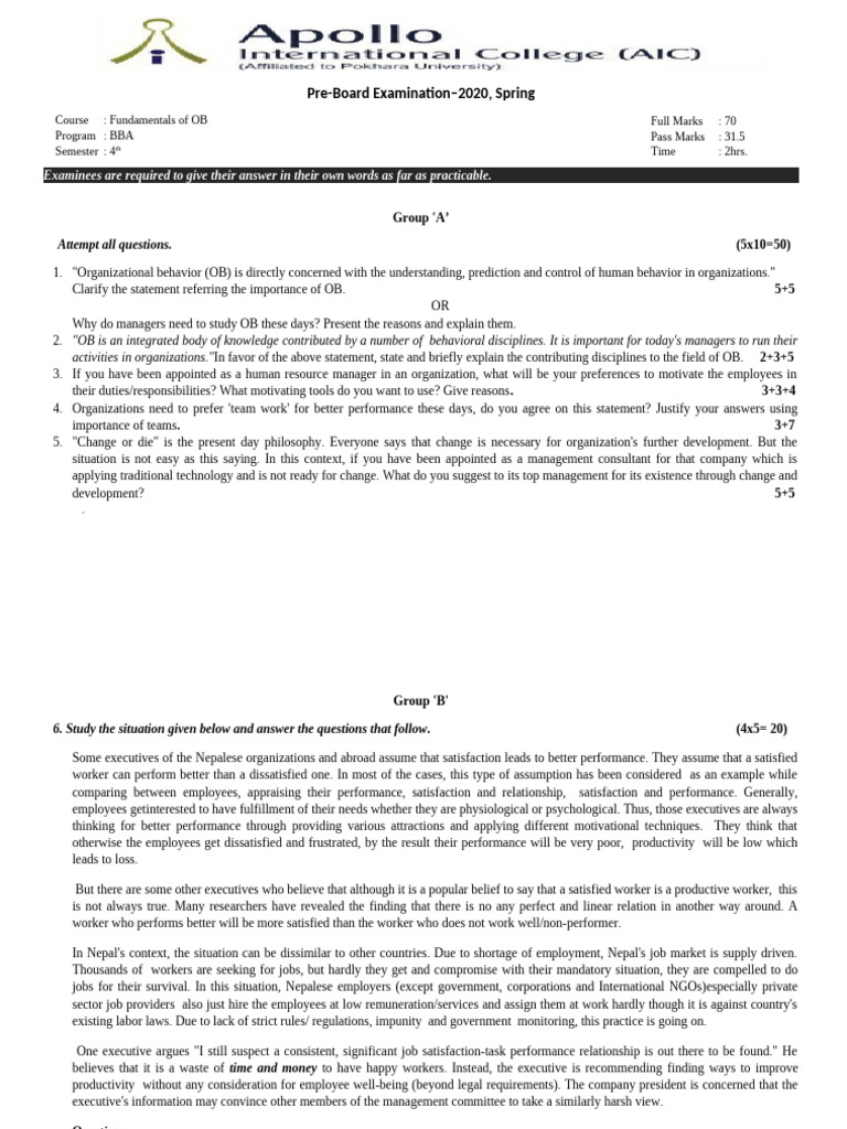 Fundamentals of OB | PDF
