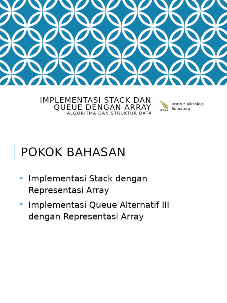 Mg 10 - Implementasi Stack Dan Queue Dengan Array | PDF
