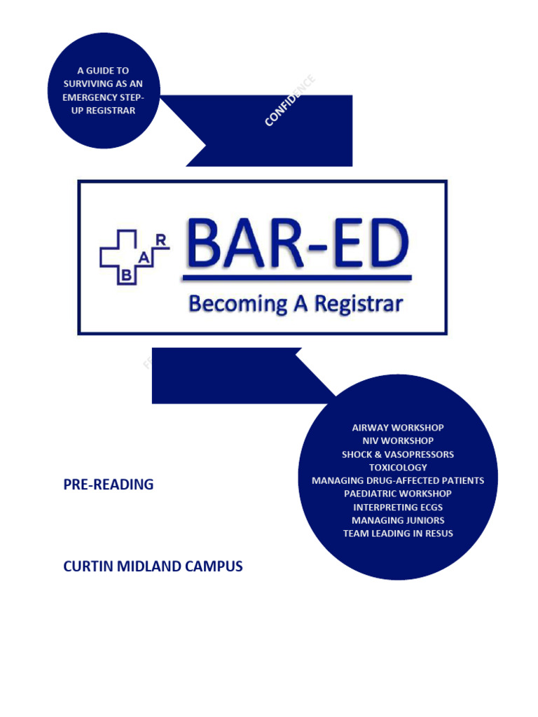 BAR-ED Pre-Reading Material | PDF | Emergency Department | Medicine
