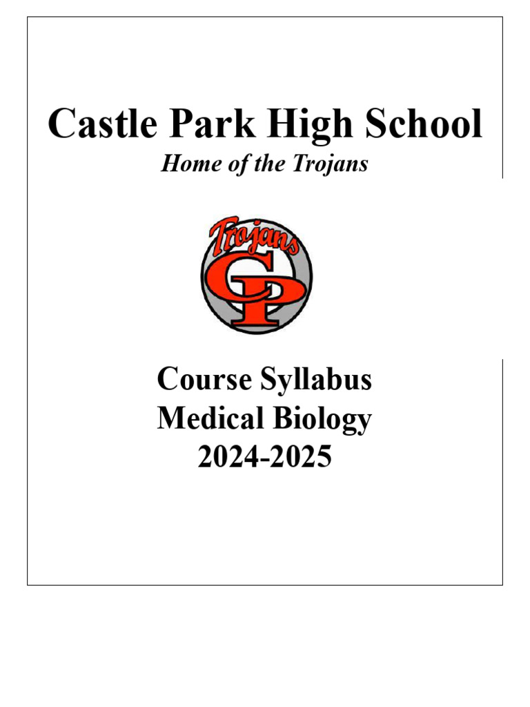 24-25_Med_Biology Jones syllabus | PDF | Biology | Genetics